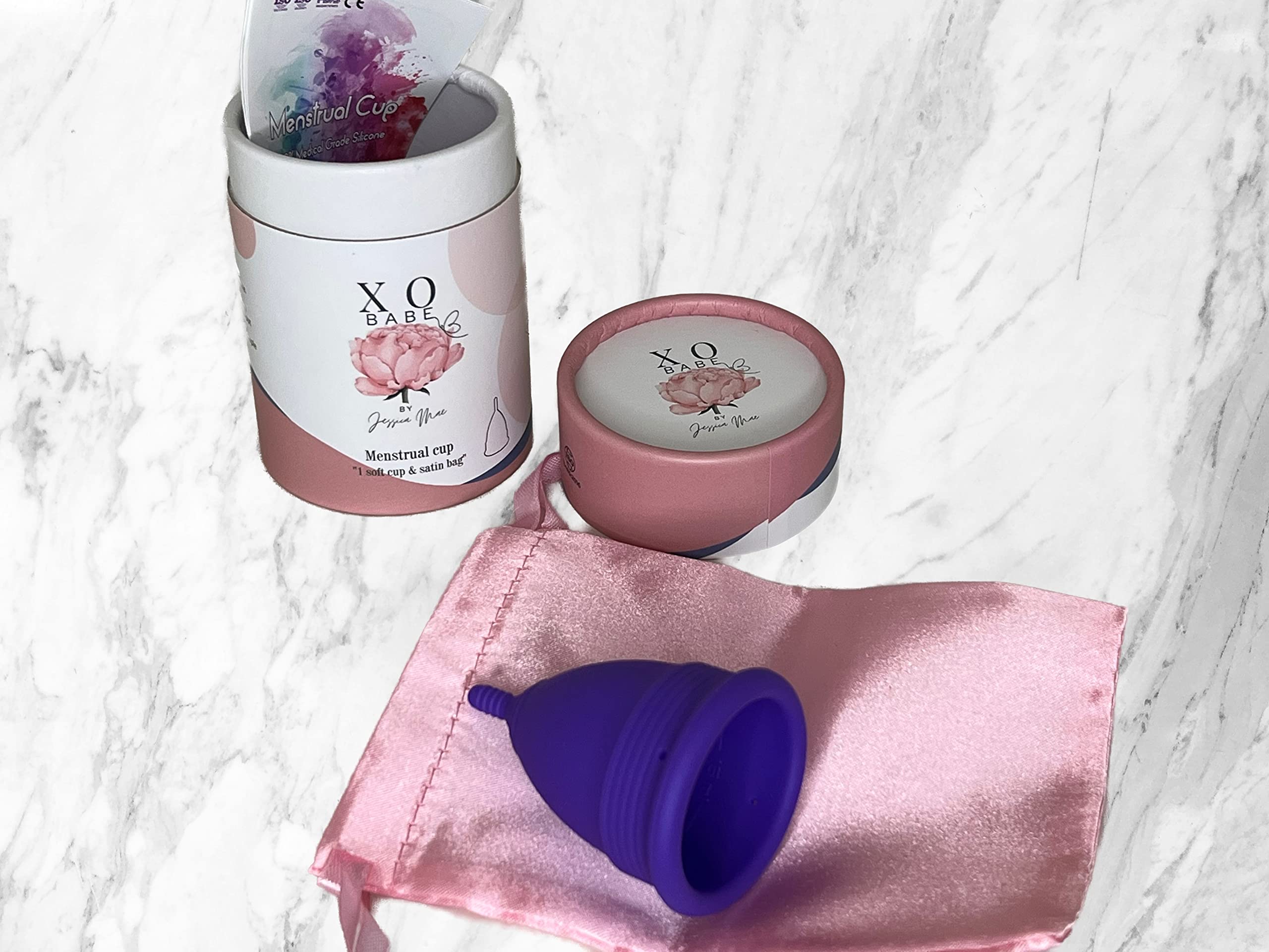 XO BABE by Jessica MAE Menstrual Cup. New for 2023, Safest Cup on The Market. Tampon Pad Alternative
