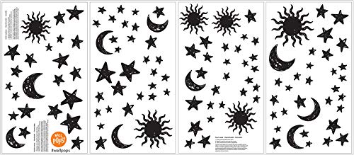 Wall Pops DWPK3757 See The Stars Art Kit Wall Decal, Blacks