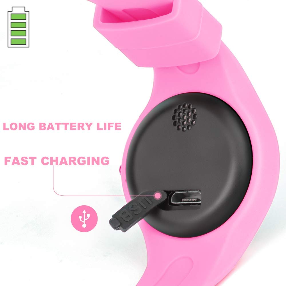 UpPro Potty Training Watch with Countdown Timer, Rechargeable and Water Resistant Toddler Watch, Musical Potty Trainer Alarm for Toilet Training, Compatible with Potty Watch(Pink)