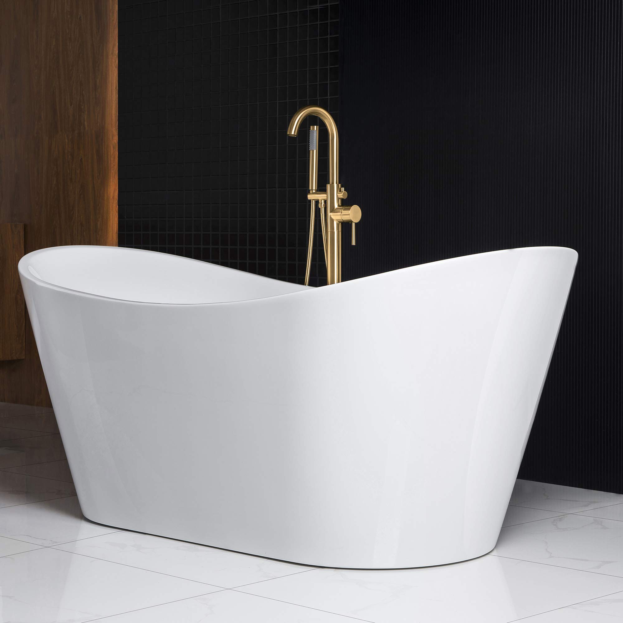 WOODBRIDGE B0017-MB-Drain &O Bathtub, Matte Black