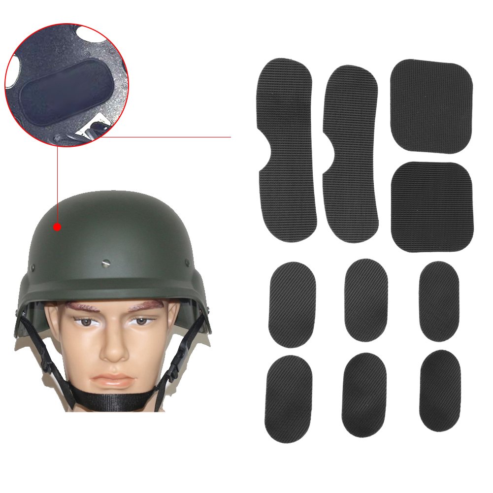 Wbestexercises Tactical Helmet Pads, 19pcs/Set Soft and Durable EVA Foam Protective Helmet Pads Airsoft Paintball Helmet Cushion Replacement for Fast Helmet and Other Modifications Helmets
