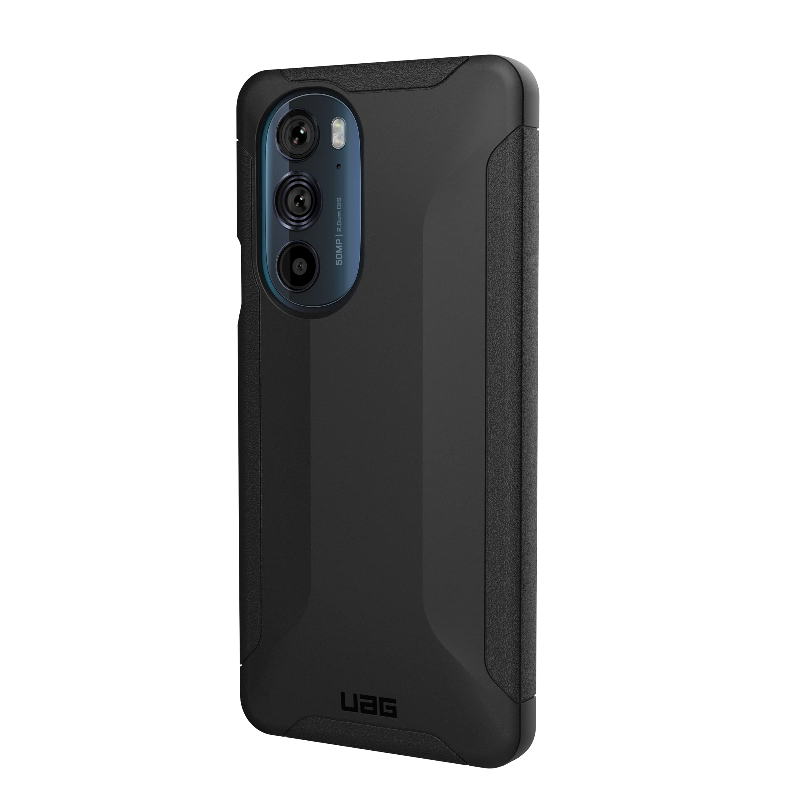 URBAN ARMOR GEAR UAG Case Made for Motorola Edge+ Plus 5G UW, Edge+ Plus 2022 Scout Black, Rugged Heavy Duty Shockproof Impact Resistant Slim Fit Protective Cover