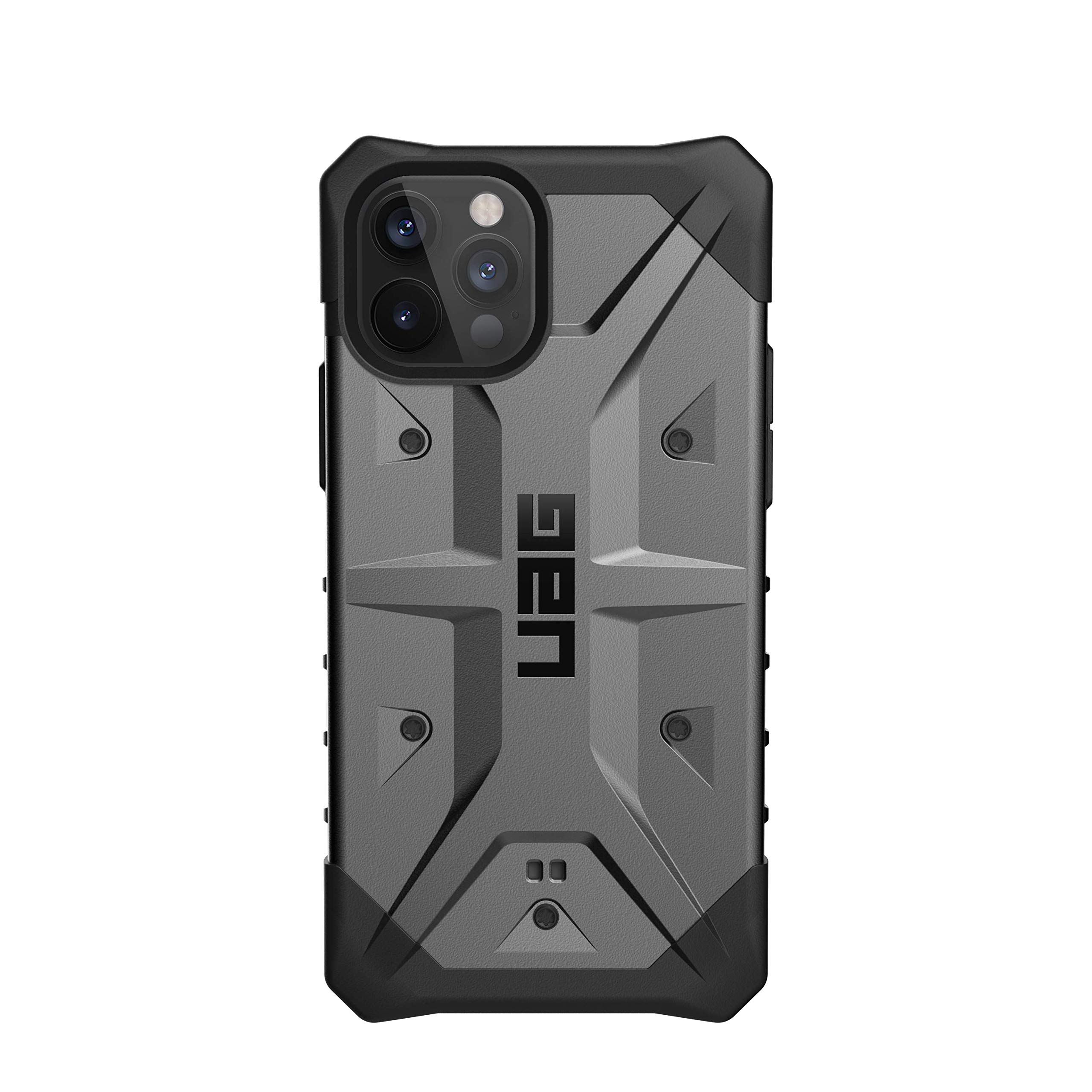 URBAN ARMOR GEAR UAG Designed for iPhone 12 Case/iPhone 12 Pro Case [6.1-inch Screen] Rugged Lightweight Slim Shockproof Pathfinder Protective Cover, Silver