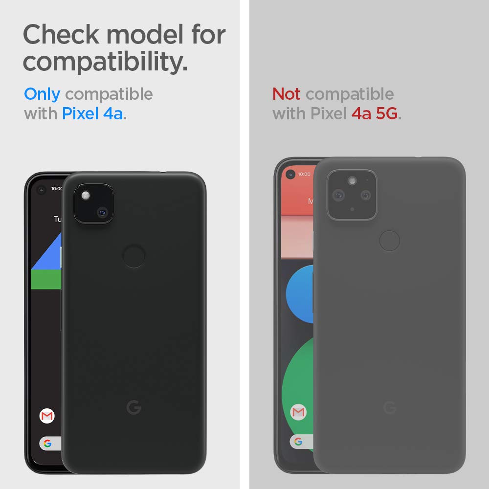 Spigen Thin Fit Designed for Google Pixel 4a Case (2020) [NOT Compatible with Pixel 4a 5G] - Black