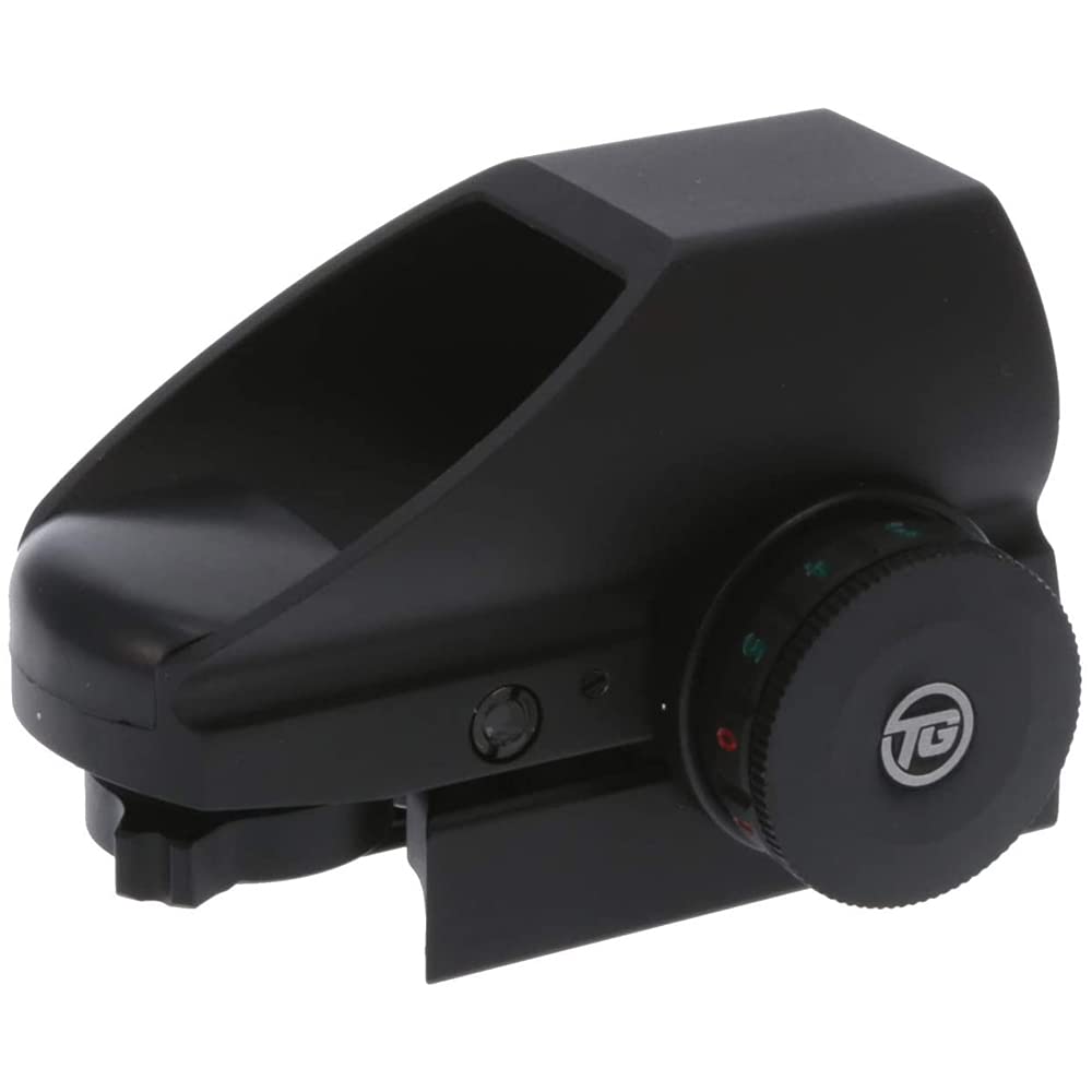 TruGlo TG-TG8380B TruBrite Multi Reticle Dual Color Red and Green Open Dot Hunting Tactical Sight with Weaver Mount System, Black
