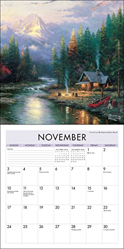Thomas Kinkade Studios 2024 Mini Wall Calendar
