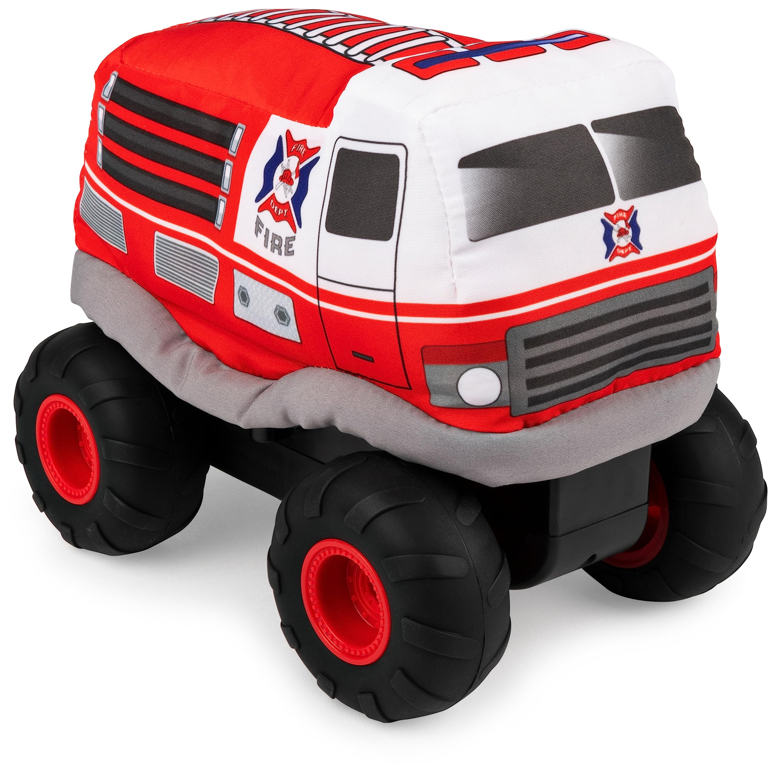 Spin Master Plush Power RC, Remote Control Fire Truck with Soft Body and 2-Way Steering, for Kids Aged 3 and up