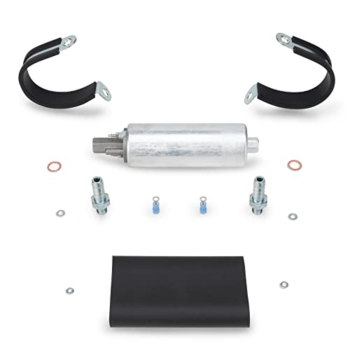 WEILEITE GSL392 Inline Fuel Pump 255LPH High Pressure With Install Kit(Universal External Pump) Replaces GSL392-400-939 GSL392400939 400-939
