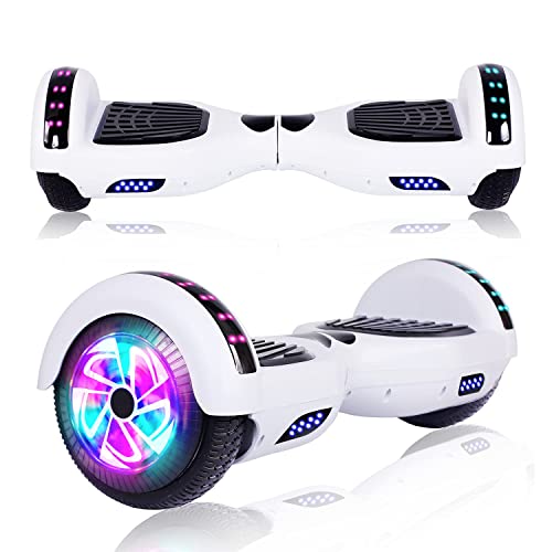 UNI-SUN Hoverboard for Kids, 6.5 Inch Self Balancing Hoverboard with Bluetooth and LED Lights, Hoverboard for Adult