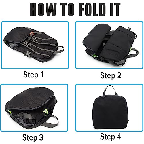 YOTOM Travel Hiking Backpack, 35L Ultralight Packable Travel Camping Hiking Backpack Daypack (Black)