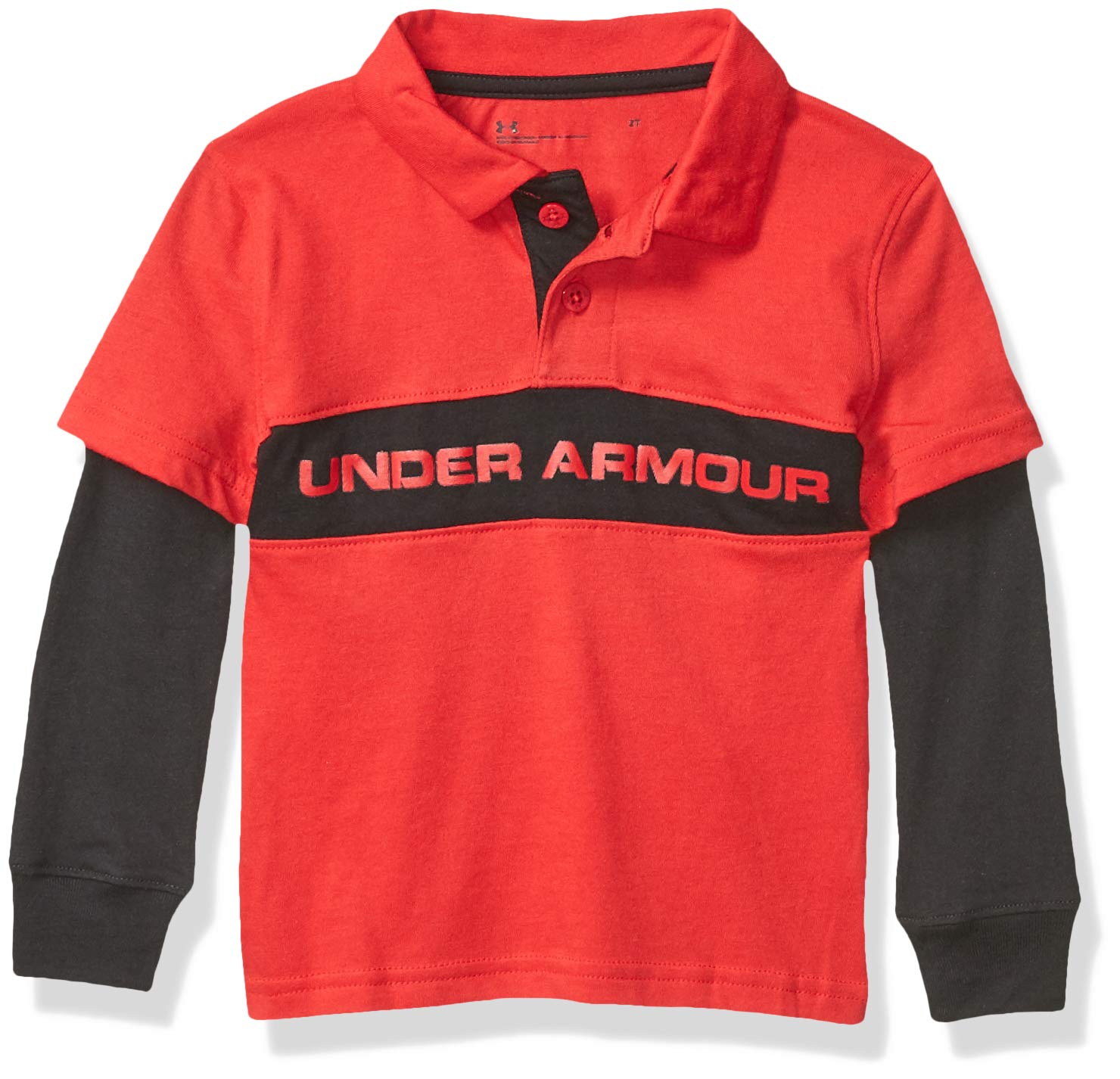 Under Armour Boys' Pre-School UA Slider Polo 4 Red