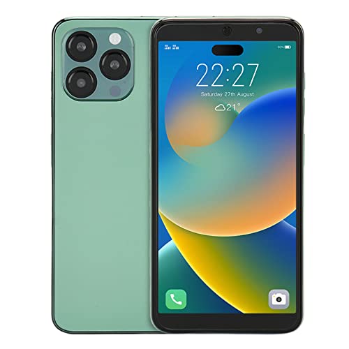 Vikye 6.1in Smart Phones 3G WiFi GPS Cell Phones for Men Women Adults 4GB 64GB 7000mah 800W 1600W 100â240V US Plug (Green)