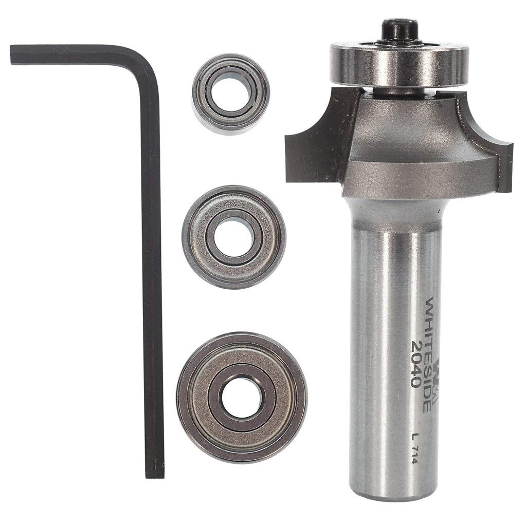 Whiteside Router Bits 2040B Multi-Beading Set 1/4-Inch Radius, 1-1/4-Inch Large Diameter and 1/2-Inch Cutting Length