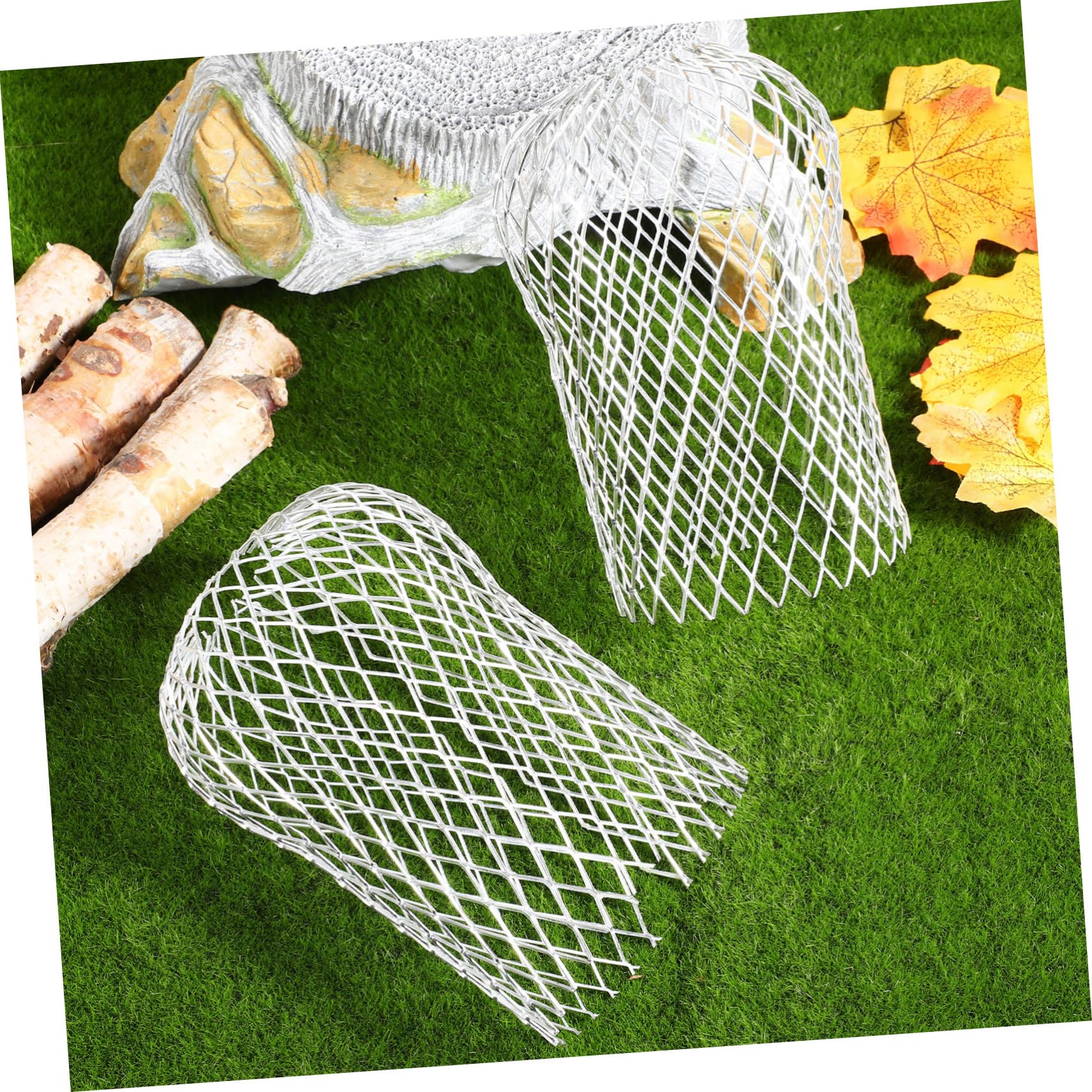 Yardenfun 8 Pcs Filter Roof Drain Mesh Leaf Guards Gutters Strainer Downspout Screen Gutter Downspout Guard Gutter Guard Downspout Roof Strainers Cover Gutter Guards Sieve Various Aluminum