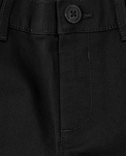 The Children's Place Baby Boys' and Toddler Stretch Chino Pants, Black Single, 5T