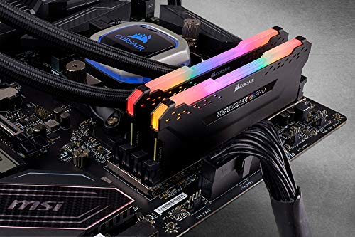 CORSAIR Vengeance RGB PRO 64GB (2x32GB) DDR4 2666 (PC4-21300) C16 Desktop Memory–Black