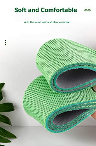 TaLcuS 3 Pairs Mint Deodorant Insoles Light Weight Shoes Pad Absorb-Sweat Breathable Mesh Cloth Sports Insert Men Women (Size : 41)