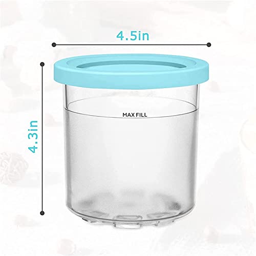 TONONE Creami Deluxe Pints, for Ninja Kitchen Creami, Icecream Container Reusable,Leaf-Proof Compatible NC301 NC300 NC299AMZ Series Ice Cream Maker