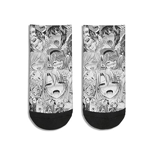 WXMDZS Mens Ahegao- Running Socks Non Skid Athletic Socks