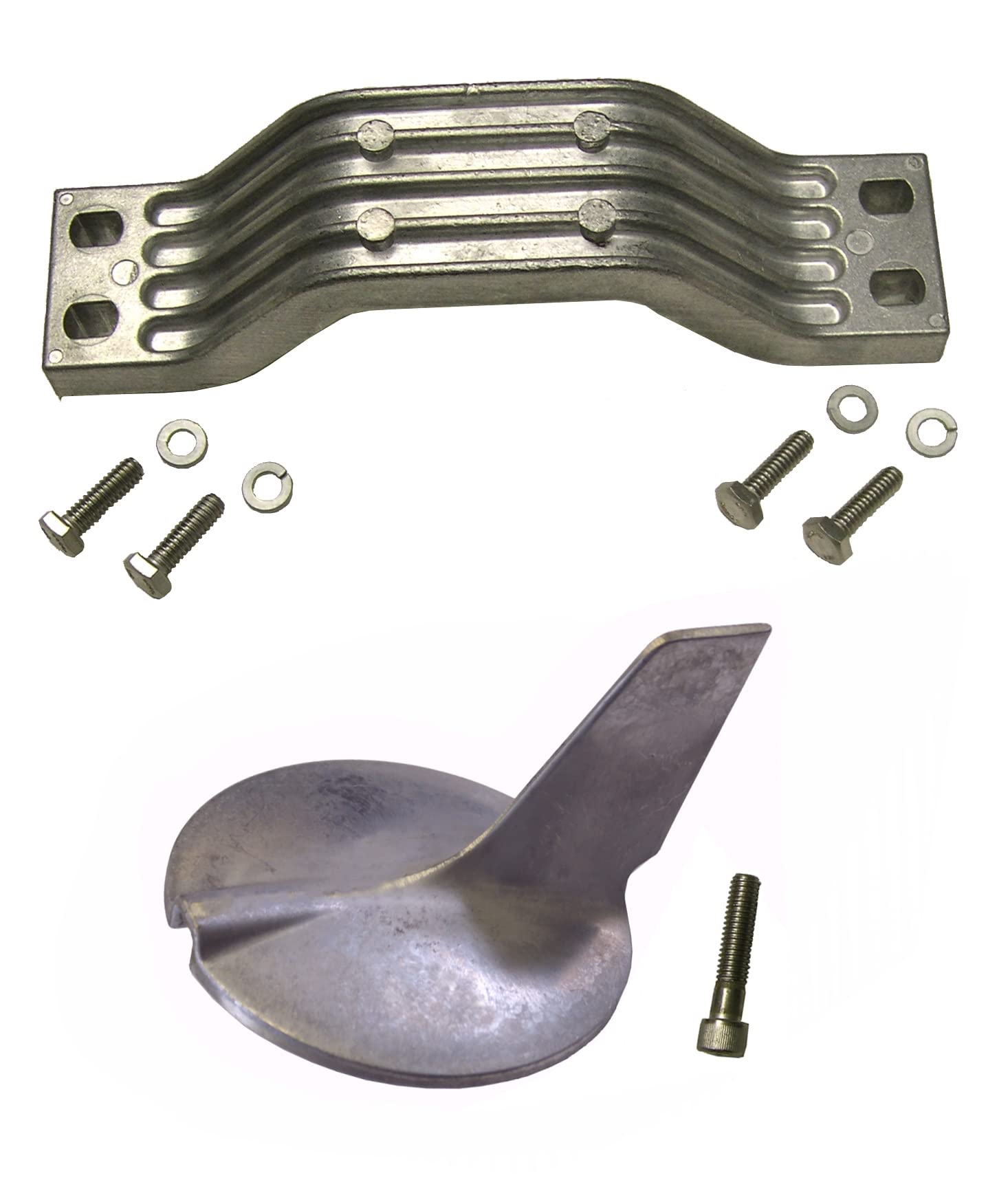 US Marine Products Aluminum Anode Kit Fits Yamaha 200-300 Hp 2 Stroke and HPDI Includes Hardware Replaces Quicksilver 8m6007987, Martyr CMYHP200300KITA, Seachoice 95251