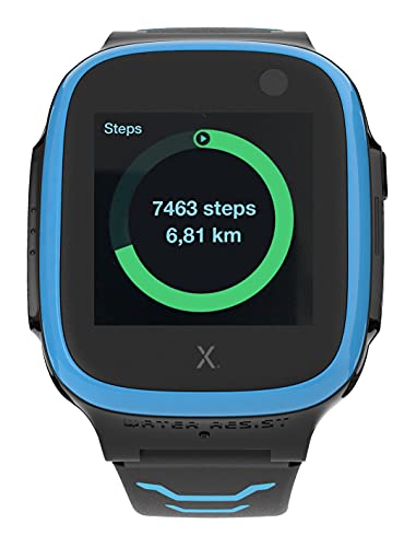 XPLORA X5 Play - Watch Phone for Children (4G) - Calls, Messages, Kids School Mode, SOS Function, GPS Location, Camera and Pedometer - (Subscription Required) (BLUE)