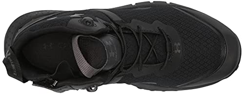 Under Armour Men's Micro G Valsetz Zip Mid Military and Tactical Boot, Black (001)/Black, 11 M US