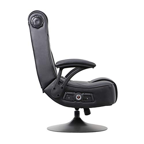 X Rocker PC Office Computer Gaming Chair Mammoth 2.1 BT Pedestal, 32.28" x 25.98" x 41.34", Black