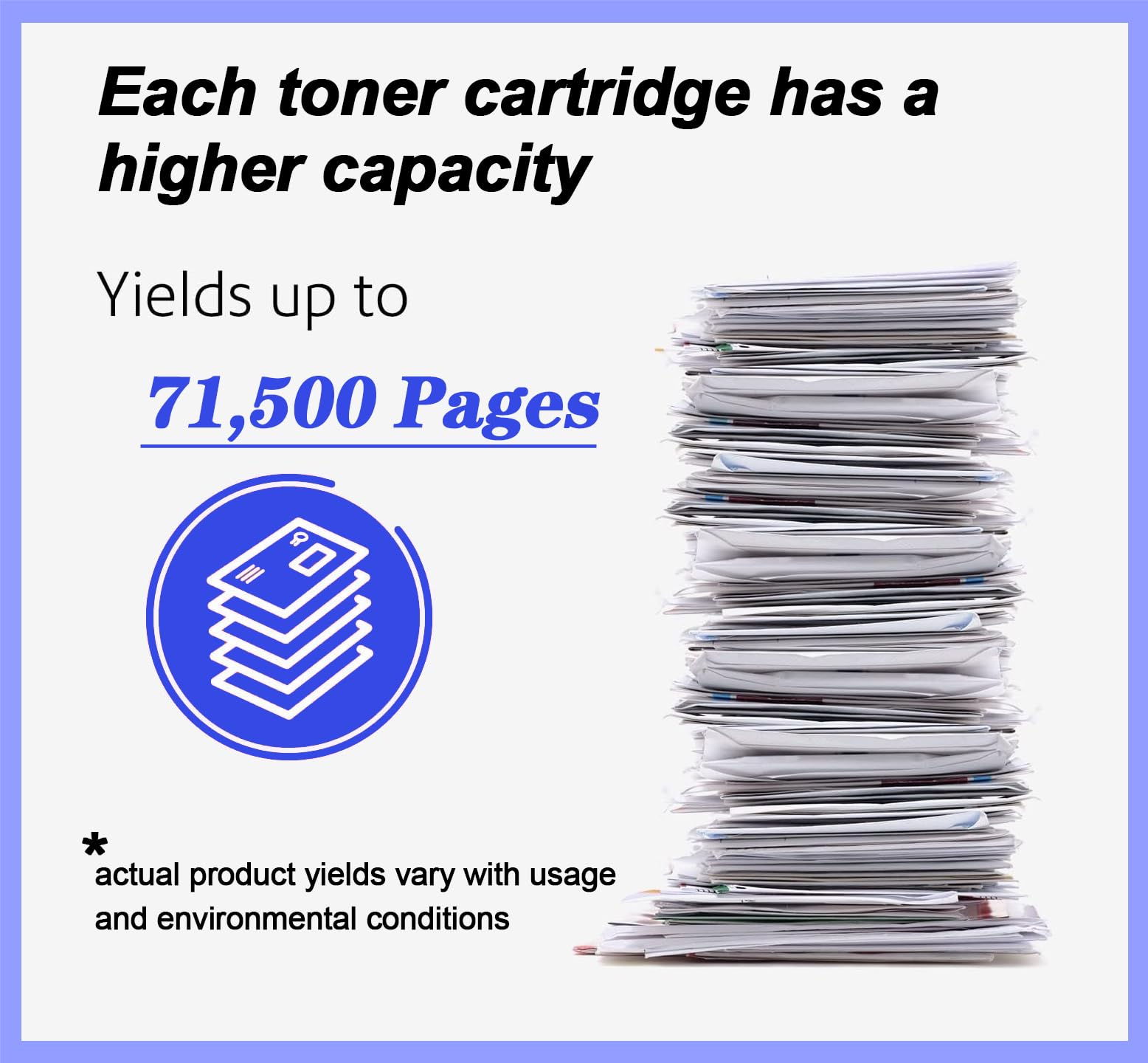 YOUTOP GPR-63 GPR63 High Yield Black Toner Cartridge Replacement for Canon imageRUNNER Advance DX 6855i 6860i 6870i (4766C003AA)