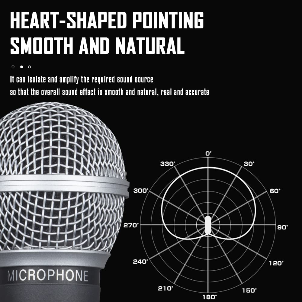 weymic Wm58 Classic Style Audio Instrument Professional Dynamic Handheld Microphone (Include Cable 16.4ft XLR to 1/4'',no On/Off Button)