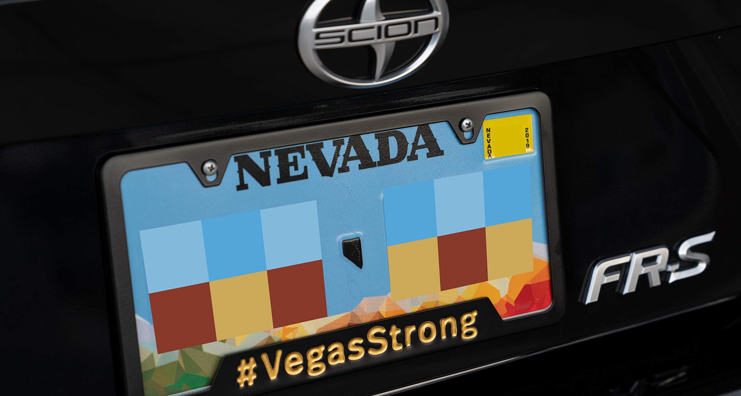 Vegas Strong License Plate Frame - Las Vegas License Plate Protector - Vegas Golden Knights Colors