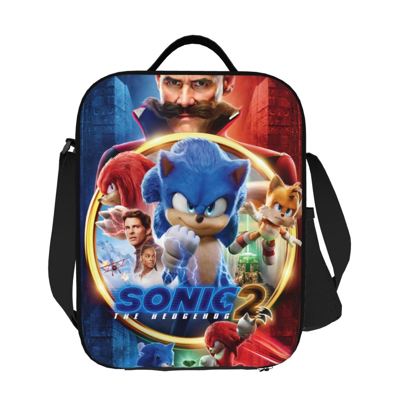 VELLOW Reusable Lunch Bag for Boys and Girls, Leakproof Insulated Small Lunch Box with Shoulder Strap