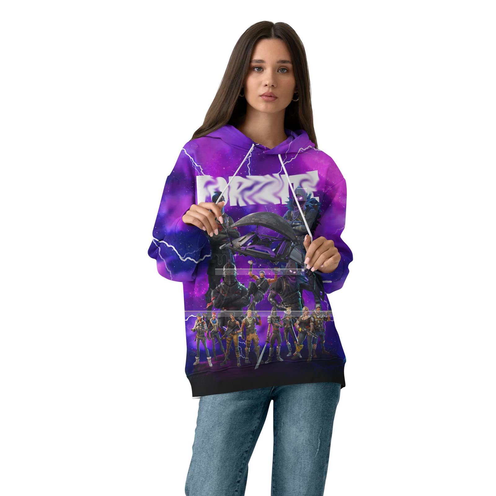 Video Game Pullover Hoodie Battle Royale Cosplay Man/Woman/Teen Loose Fit S