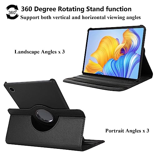 UUcovers Rotating Stand Case for iPad Air 13 inch M2 (2024) & iPad Pro 12.9 inch Case 6th/5th/4th/3rd Generation (2022/2021/2020/2018) 360 Degree Swivel Hard Back Cover with Auto Sleep/Wake, Rose