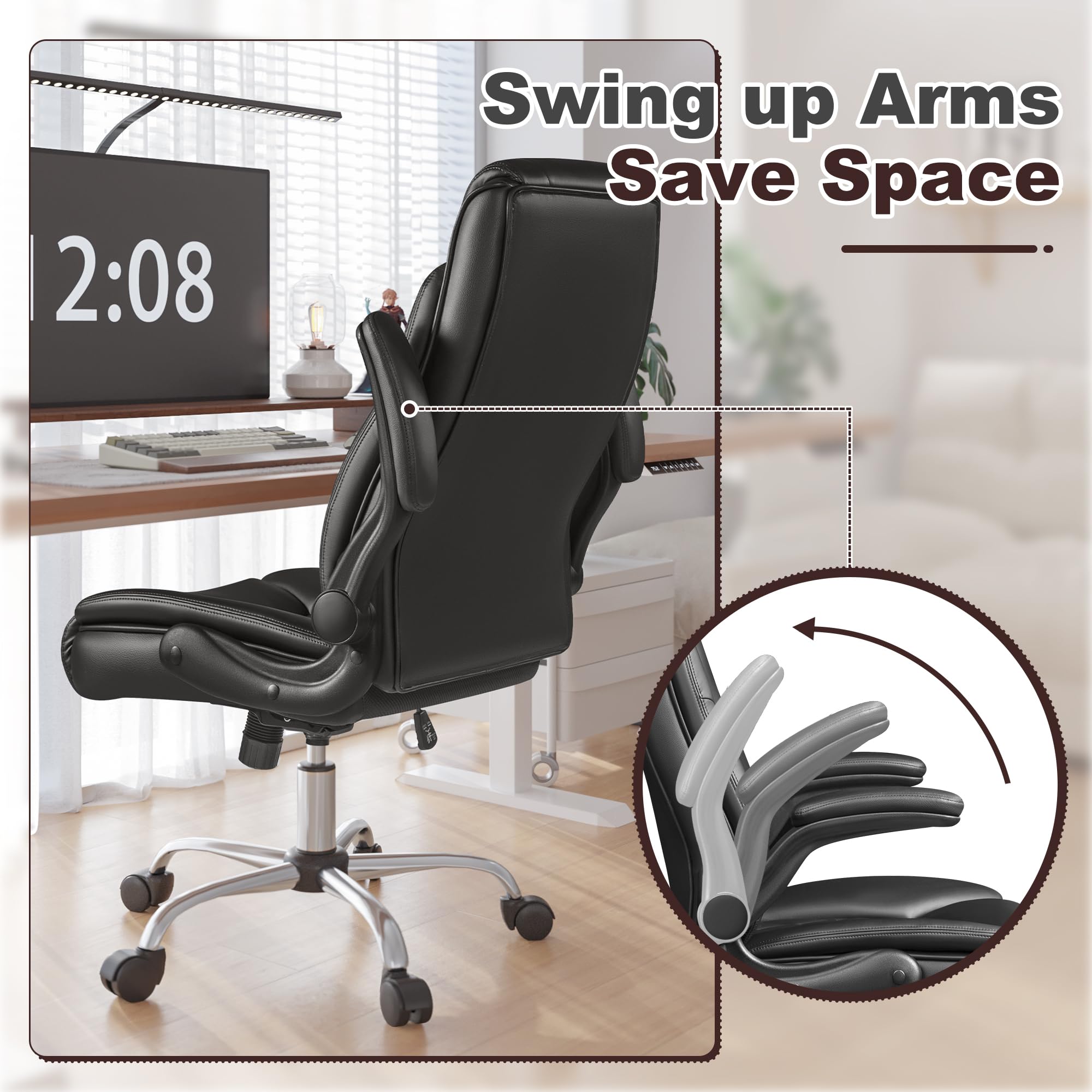 Shahoo Gaming Chair with Footrest and Massage Fuction Lumbar Support, 360°Swivel and Height Adjustable Seat with Headrest for Office or Bedroom, Study Room, Red2