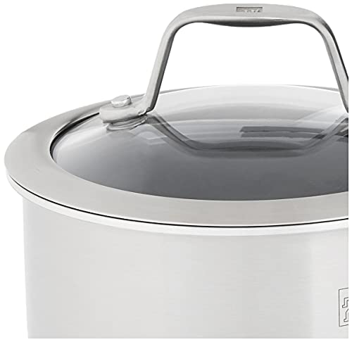 ZWILLING Spirit Ceramic Nonstick Saucepan, 1-qt, Stainless Steel