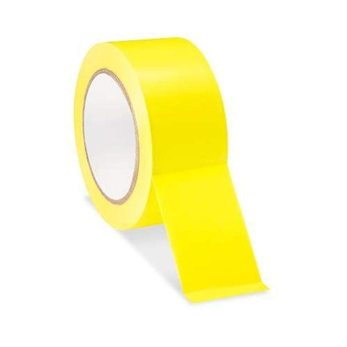 ULINE S-386 Industrial Safety Tape, 6 mil, 2" Width x 36 yds Length, Vinyl, Yellow