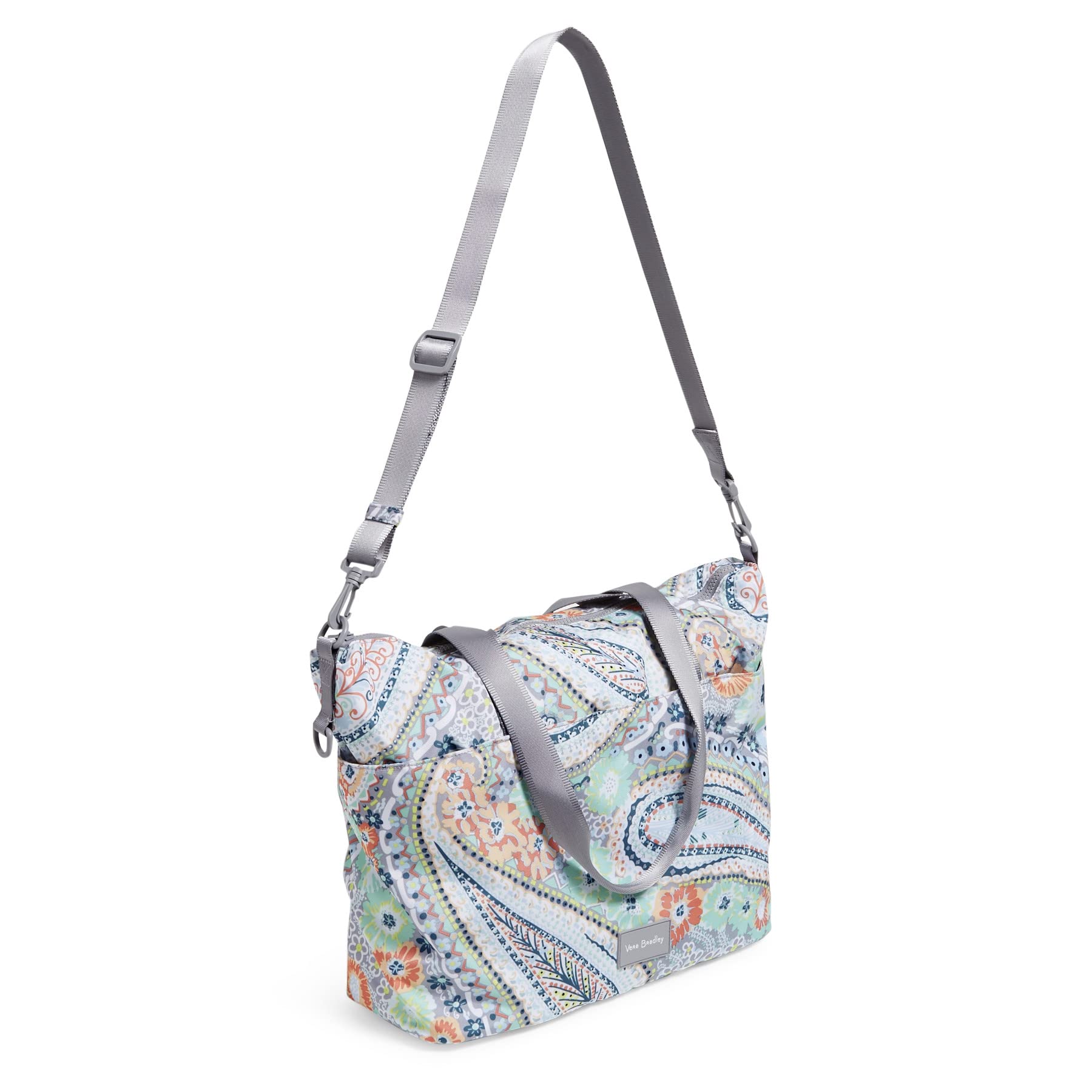 Vera Bradley Women's Recycled Lighten Up Reactive Tote Bag, Pale Orchid Heather, One Size
