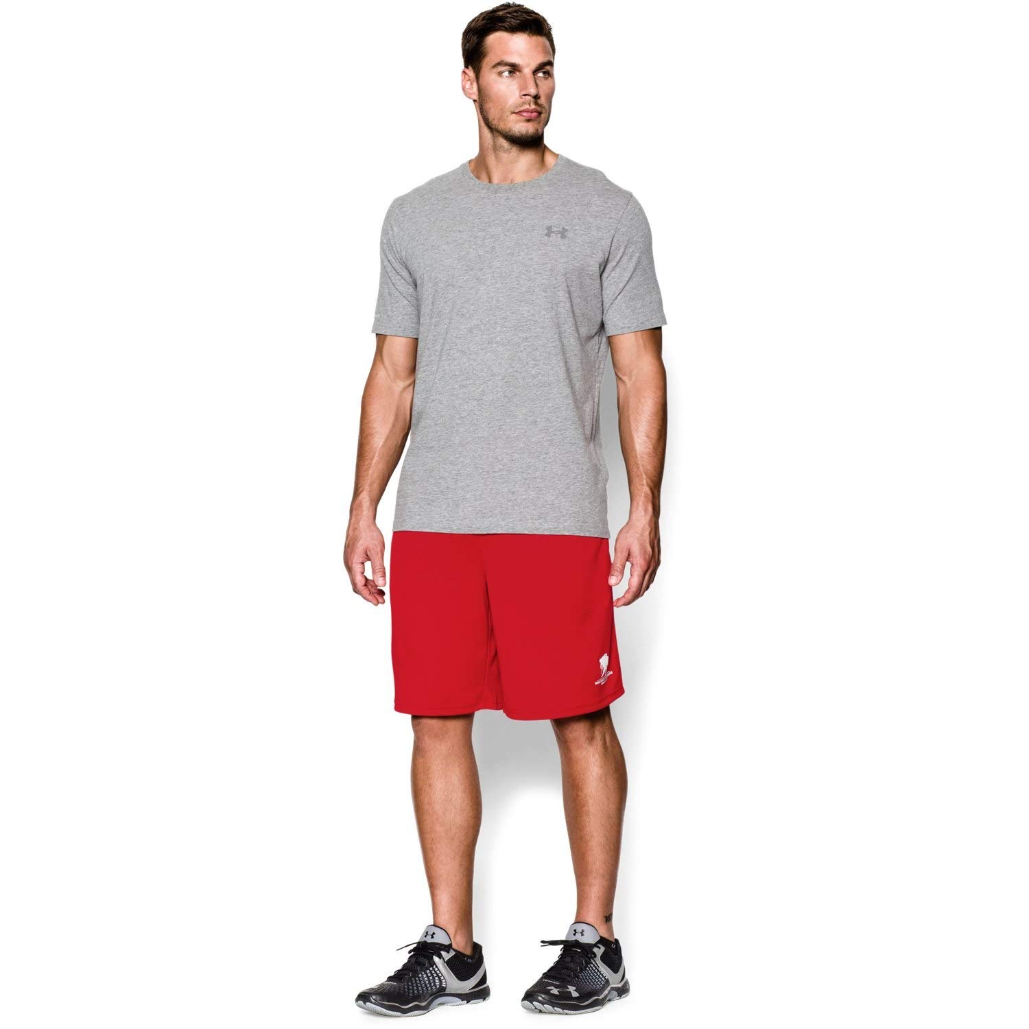 Under Armour Men's WWP Training Shorts, Red (600)/White, Small