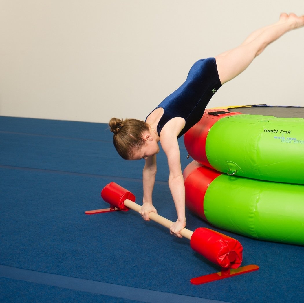 Tumbl Trak Floor Training Gymnastics Bar, 4ft, Red