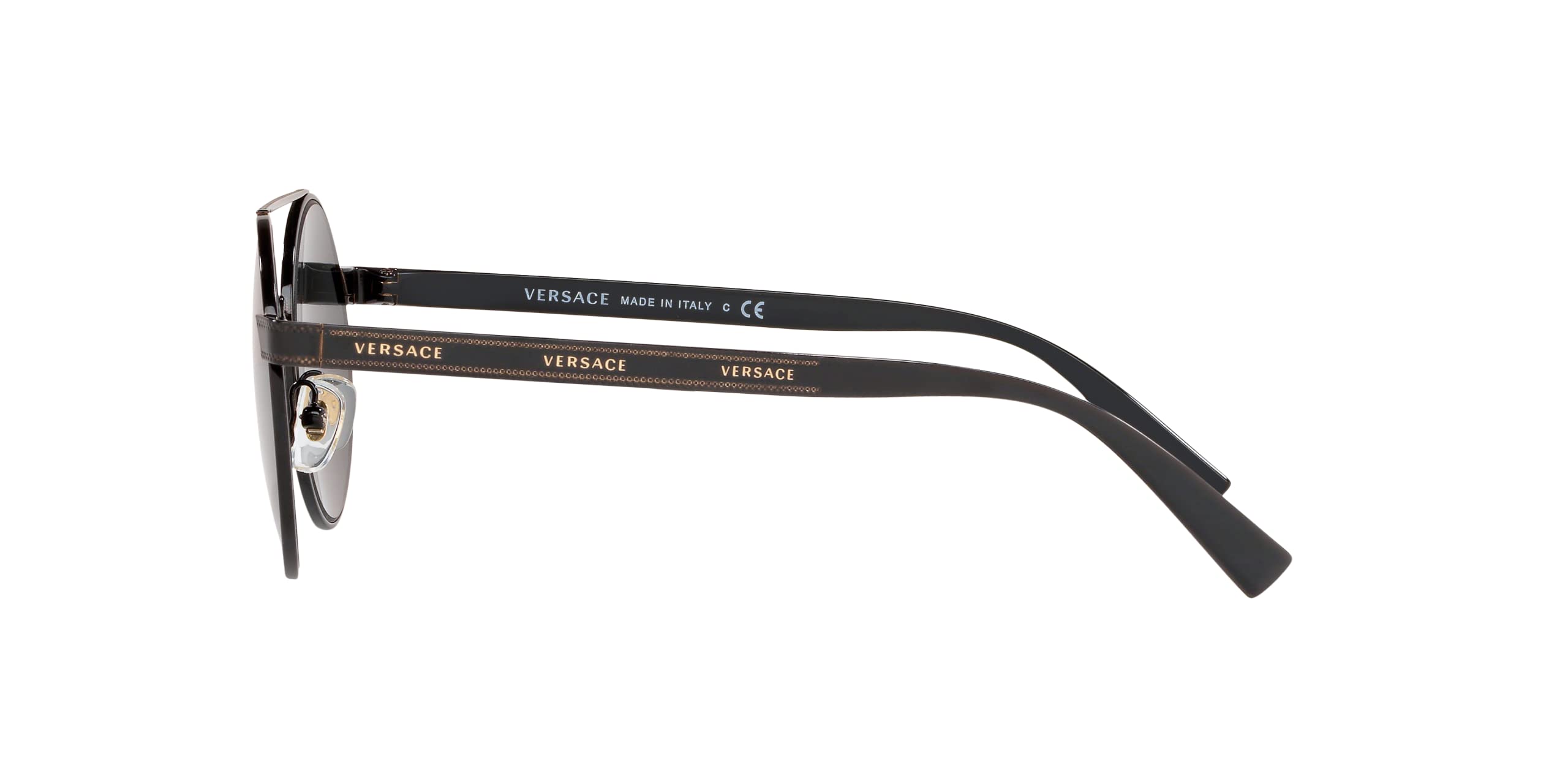 Versace Woman Sunglasses Black Frame, Dark Grey Lenses, 52MM