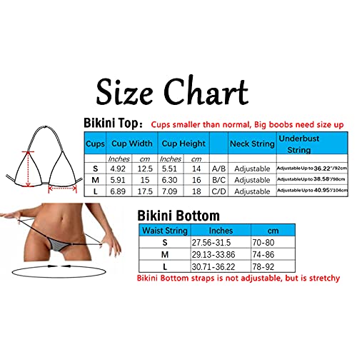 SHERRYLO Clear Straps Thong Bikini Swimsuit for Women Cheeky Brazilian Thongs Bikinis Sexy No Tan Line String Bathing Suits