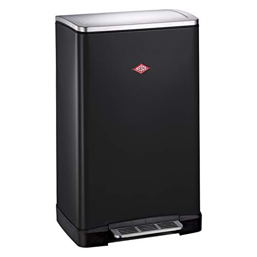 WESCO Big Double Boy Waste Bin 41 x 35 x 65 cm – 2 x 18 L Black