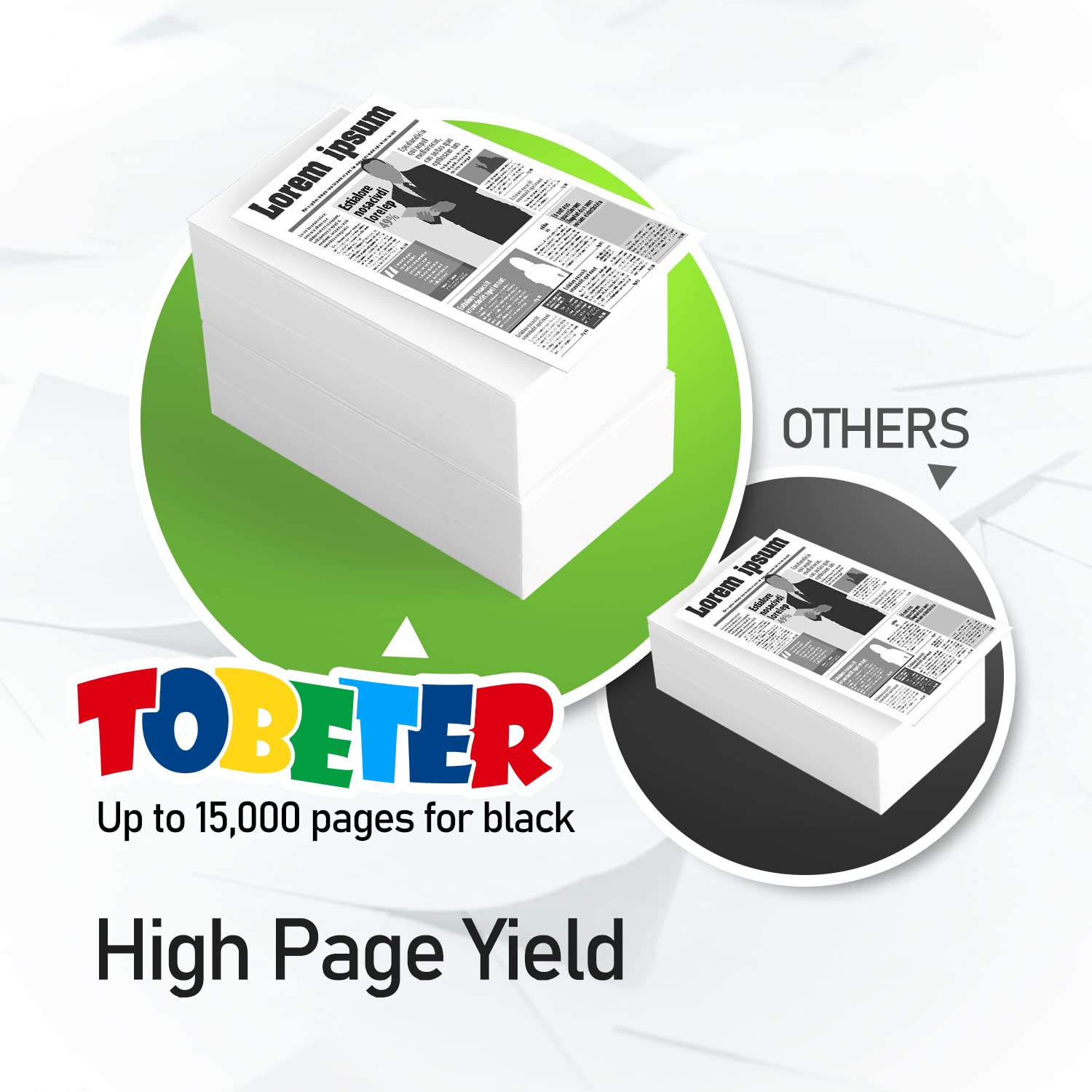 ToBeter Compatible 3330 3335 3345 Toner Replacement for Xerox 106R03624 106R03623 Toner Cartridge for Phaser 3330 WorkCentre 3335 3345 Series Laser Printer (15,000 Pages, Extra High Yield, 1 Black)