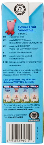 West Soy Organic Soymilk, Unsweetened Vanilla, 32 Fl Oz
