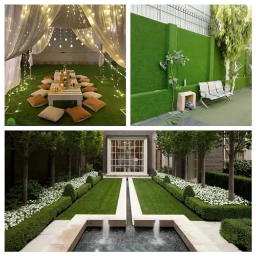 turfloid Quality Artificial Grass 0.8", Sample Piece, Indoor Outdoor Synthetic Fake Grass Rug Turf Mat Roll for Garden Home Decor