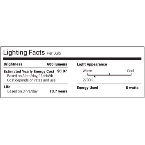 Tapo LB100 Dimmable LED WiFi 800LB TUNABLE, Smart, 1 Count (Pack of 1), Soft White Light Bulb