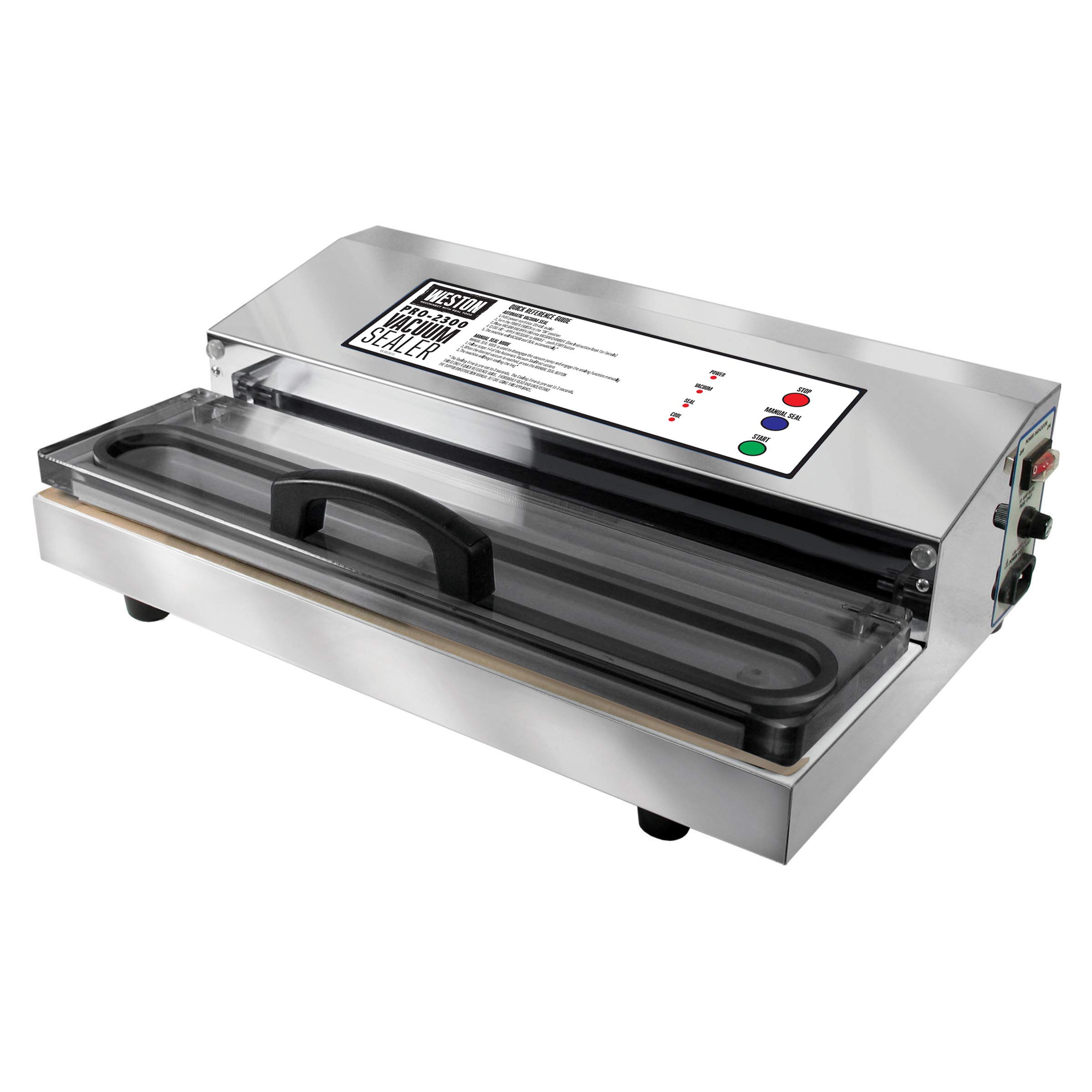 Weston Brands Vacuum Sealer Machine + Weston Vacuum Sealer Bags (15" x 18", 100 Count)