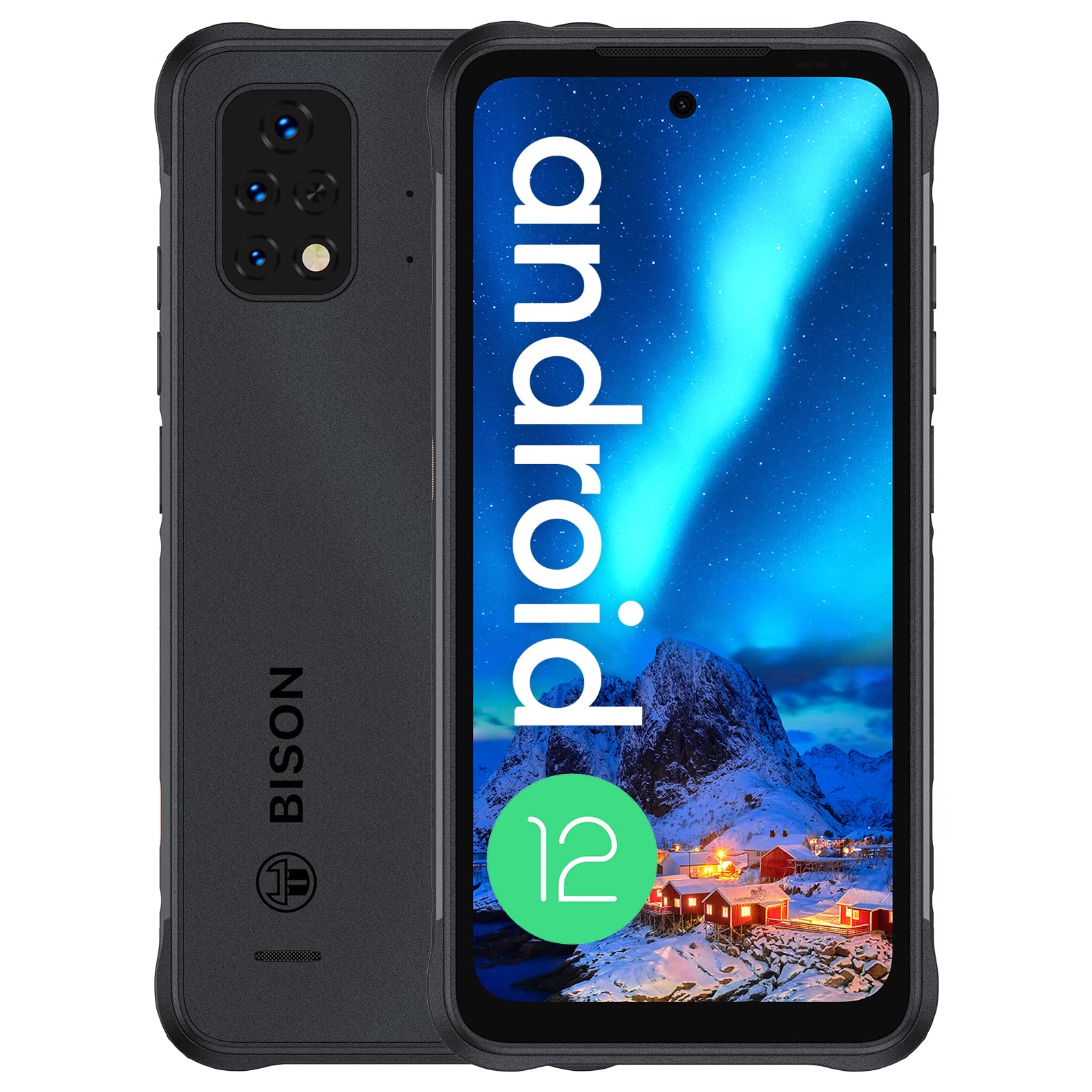 UMIDIGI BISON PRO Rugged Unlocked Smartphones,8g+128GB Android 11 Phone Helio G80 48MP Camera Rugged Cell Phone