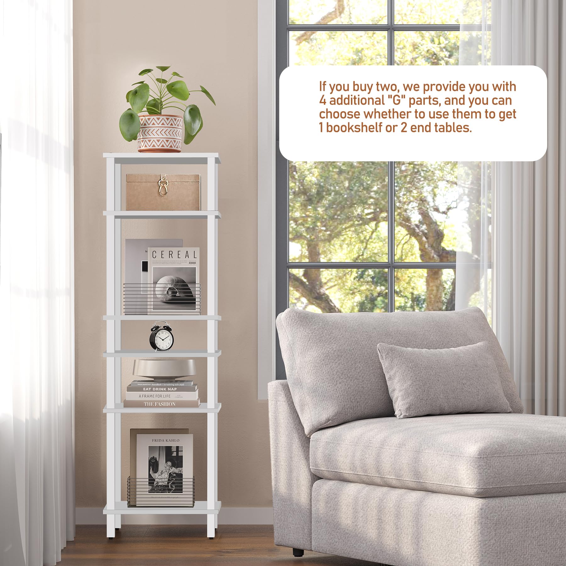 TUTOTAK End Table, Side Table, Nightstand, 3-Tier Storage Shelf, Sofa Table for Small Space, Living Room, Bed Room TB01BW049
