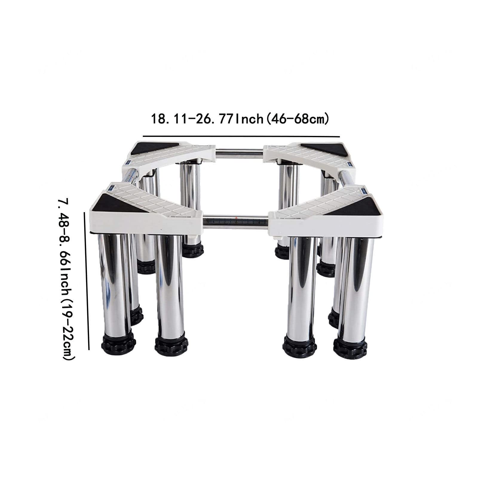 Water Cooler Stand, 12 Strong Legs Adjustable Length and Width,Can Hold Up to 660 Lbs Washer Dryer Base, for Dryers,Refrigerators (3-5 Days Delivery)